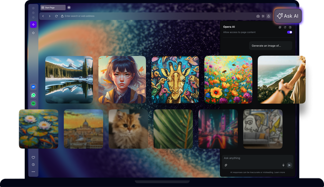 AI Image Generator | Free online text-to-image AI | Opera