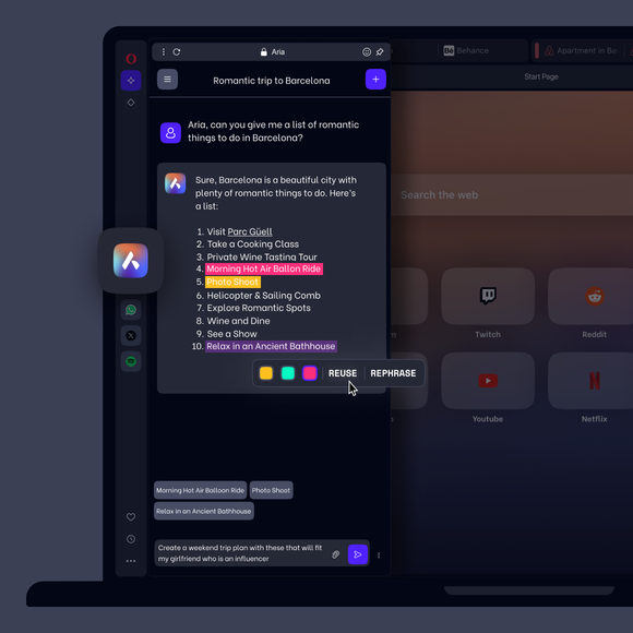 Browser AI | Chat and create with AI in Opera | Opera