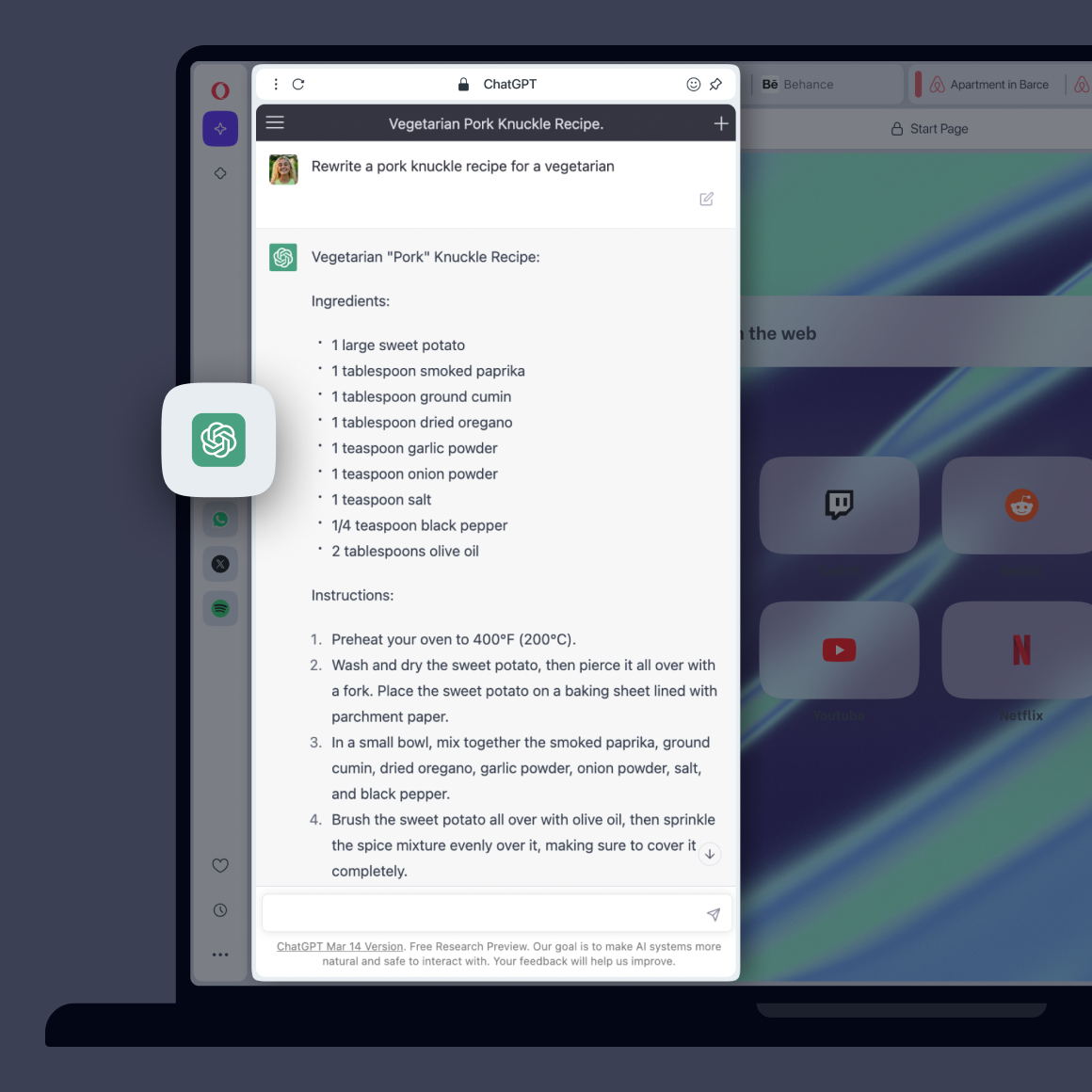 Browser AI | Chat and create with AI in Opera | Opera