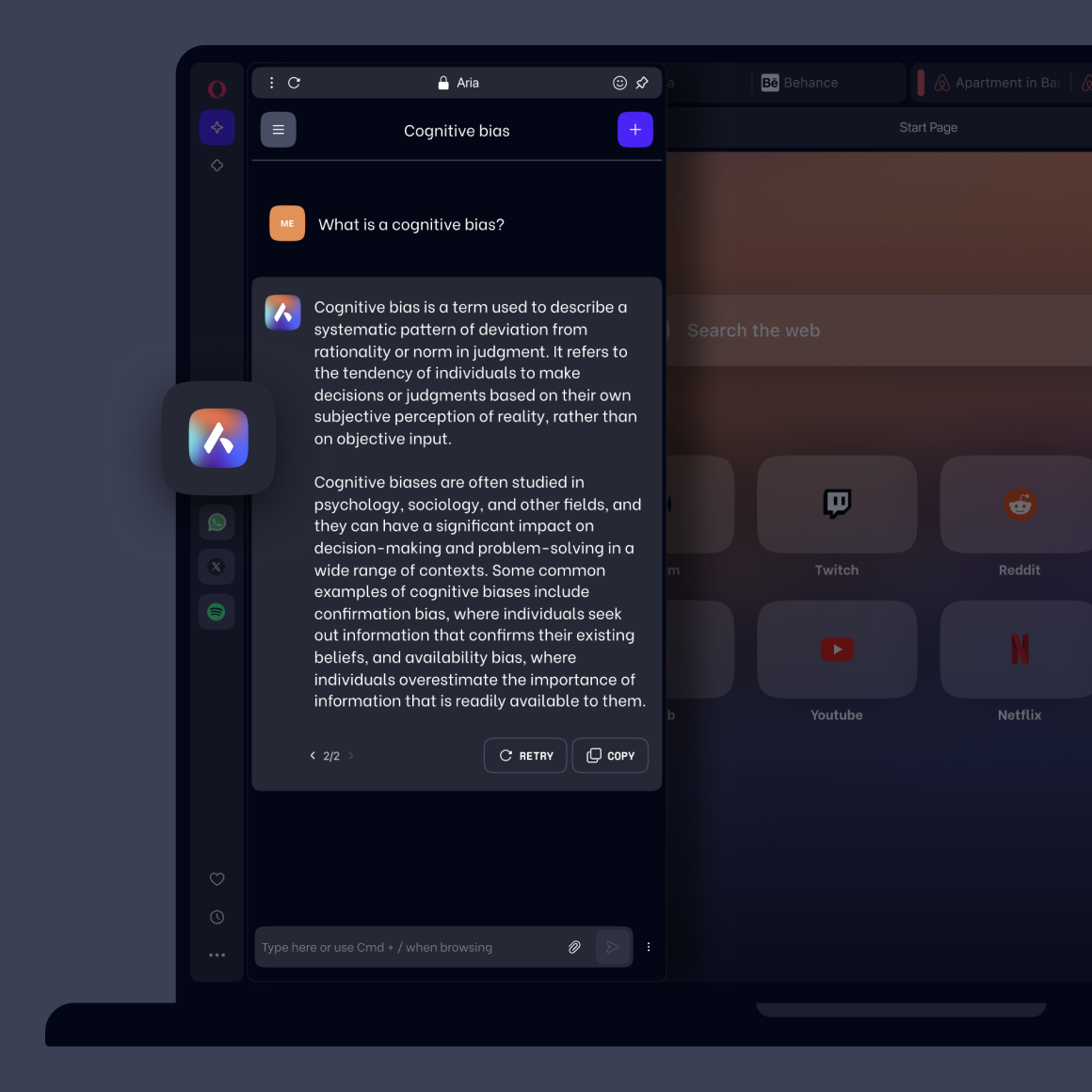 Browser AI | Chat and create with AI in Opera | Opera