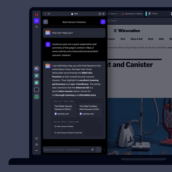 Browser AI | Chat and create with AI in Opera | Opera Browser AI | Chat and create with AI in Opera | Opera