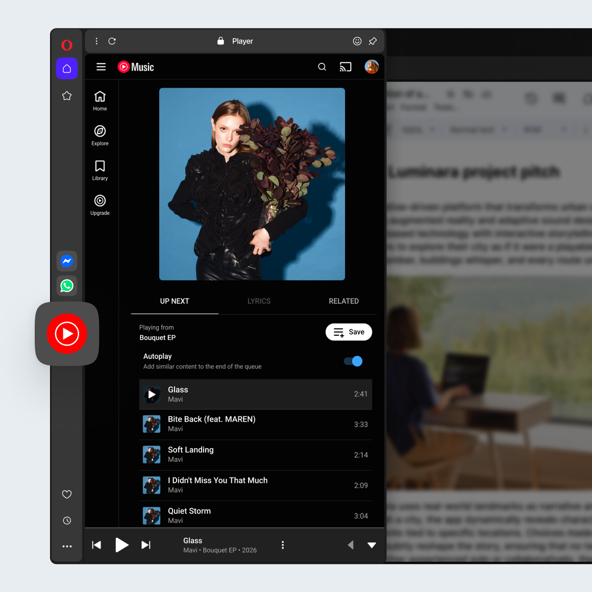 YouTube in your sidebar | Watch videos while you browse | Opera