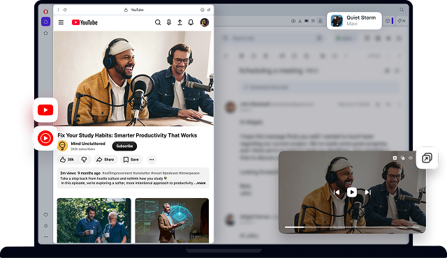 YouTube in your sidebar | Watch videos while you browse | Opera