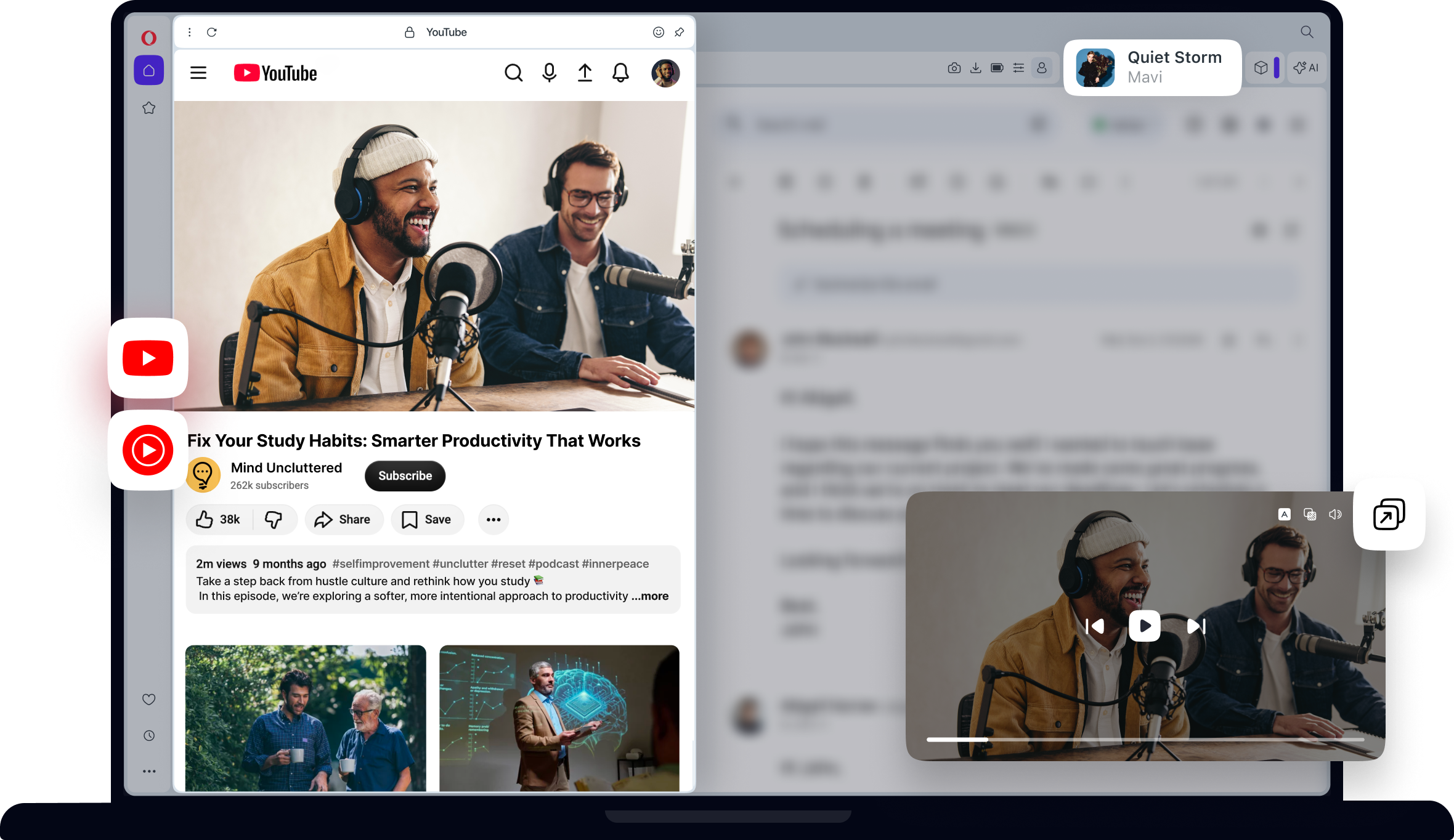 YouTube in your sidebar | Watch videos while you browse | Opera