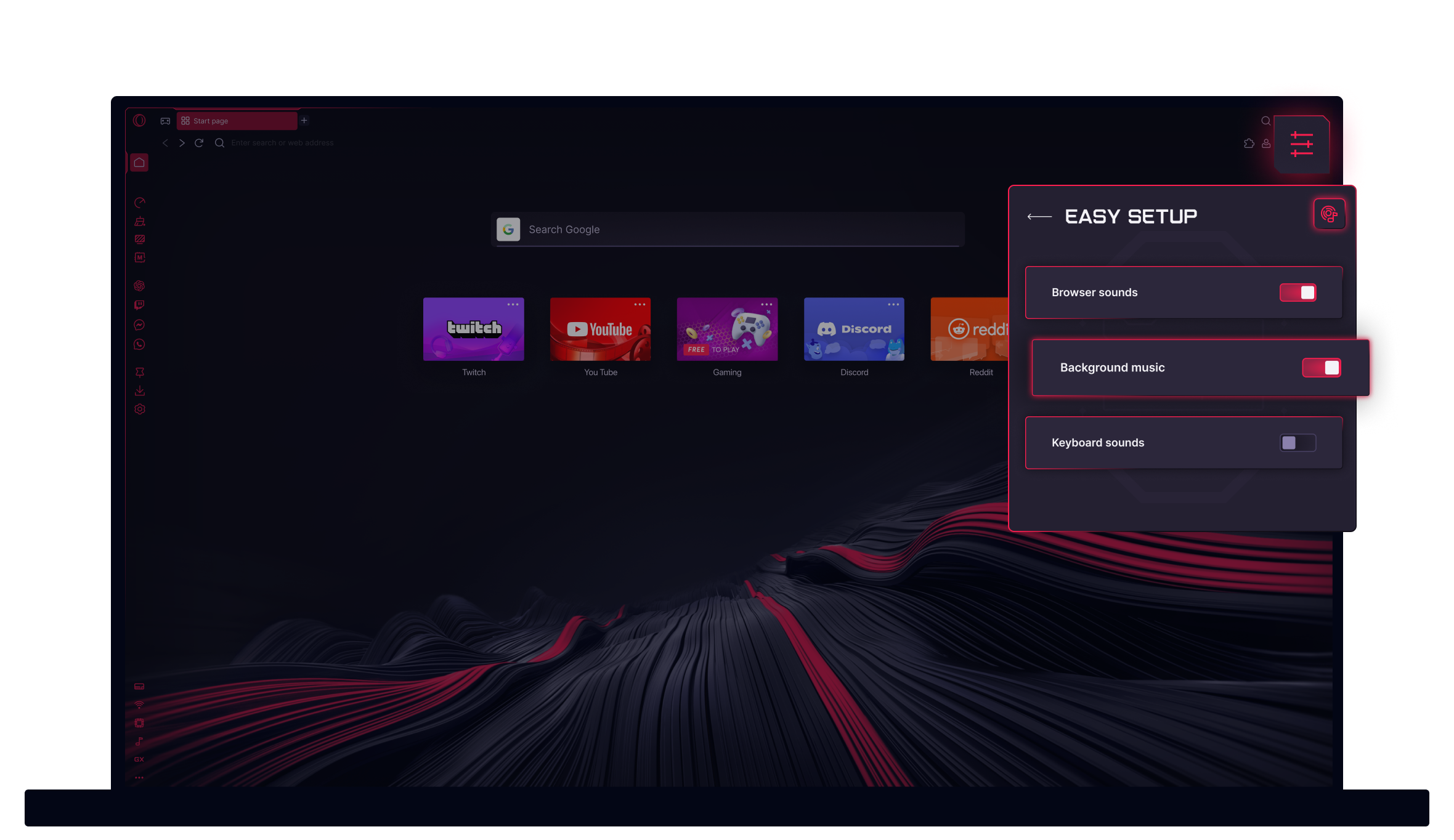 Background Music in GX | Silence is boring | Opera GX