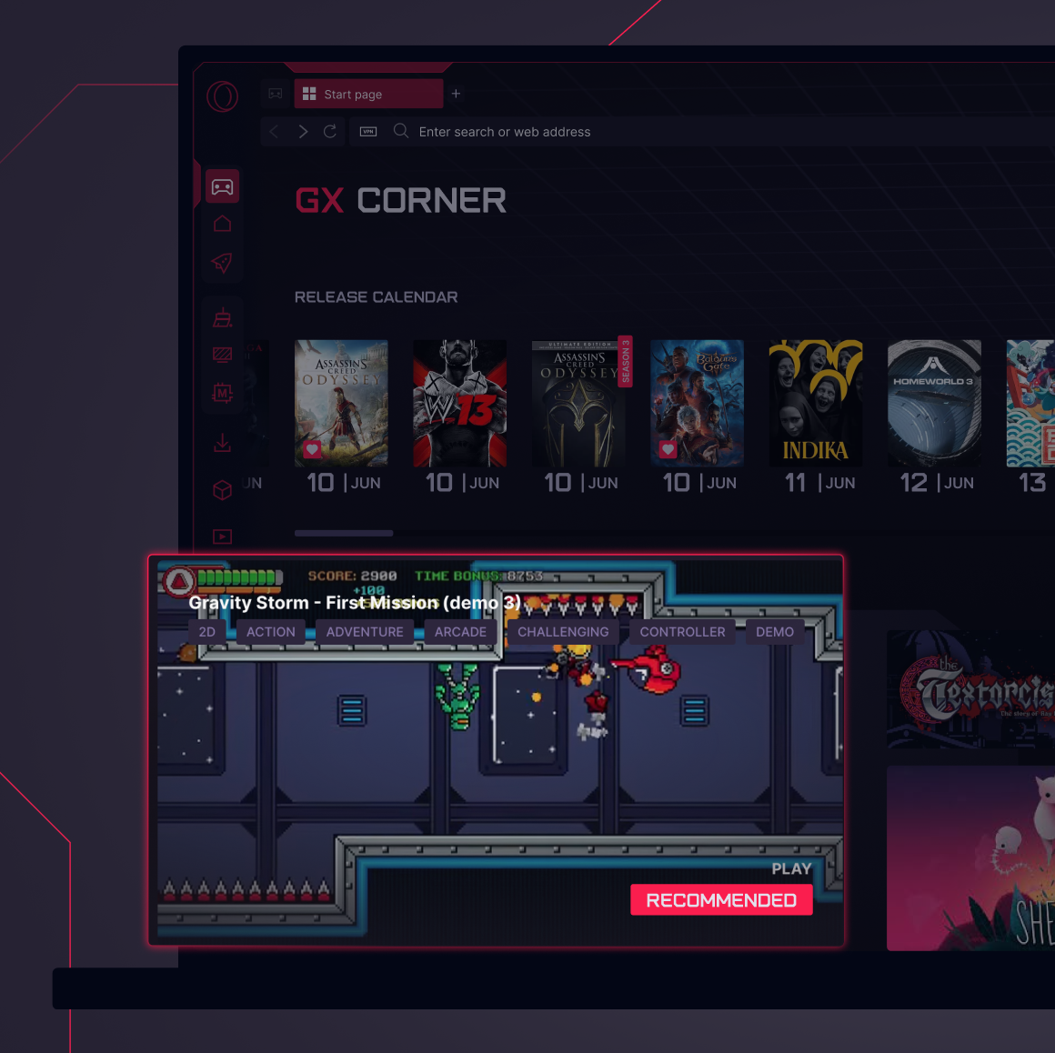 Kostenlose Browserspiele in GX | Jetzt einsteigen, spielen | Opera GX