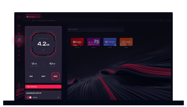 GX Cleaner | Clear browser history and data quickly | Opera GX