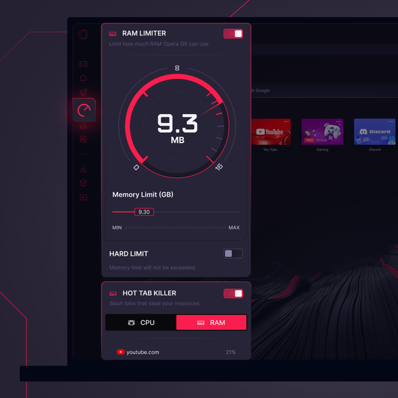GX Control | Control your browser’s performance | Opera GX