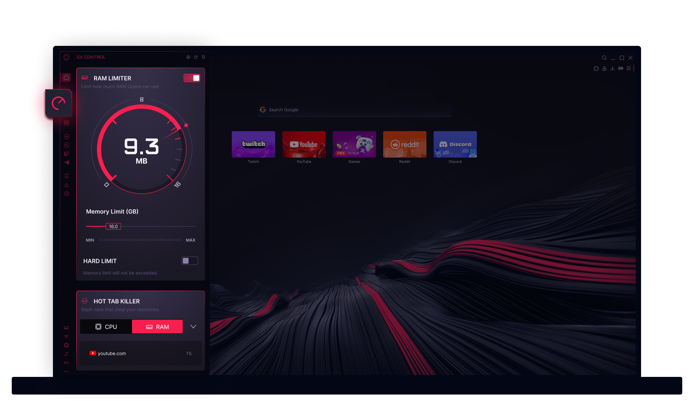 Opera GX | Funciones del navegador Opera GX | Opera GX