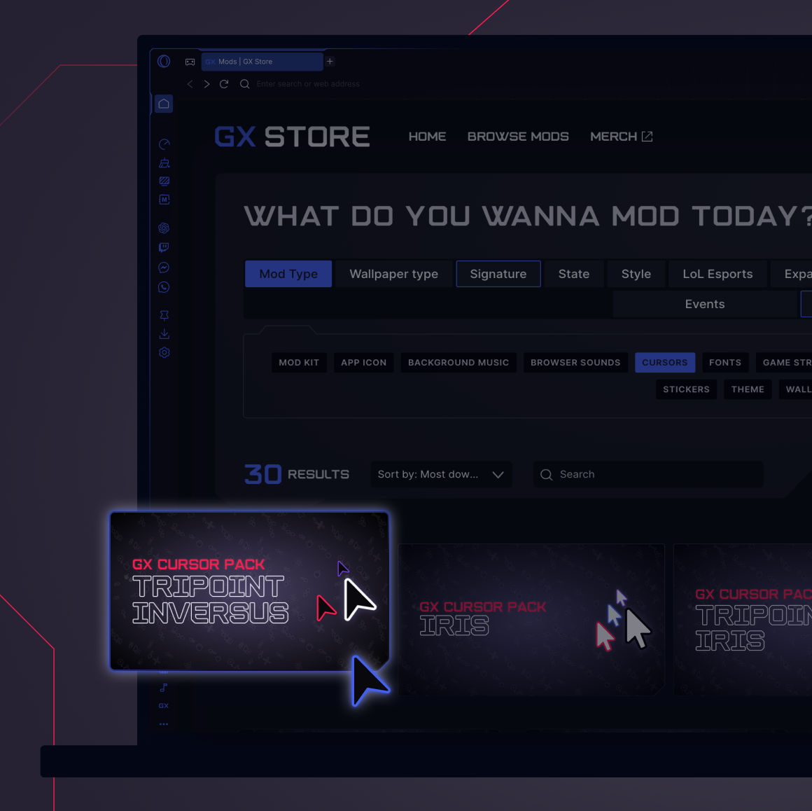 Custom Cursors in GX | Your mouse, your mood, your rules | Opera GX