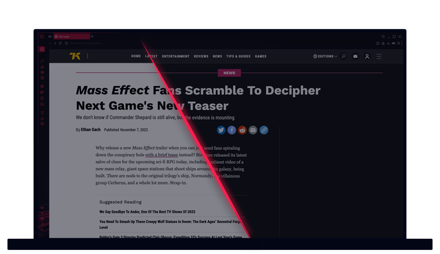 Force Dark Pages | Dark mode on any webpage | Opera GX