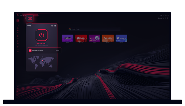 Бесплатный VPN в GX | Неограниченный безопасный браузер VPN | Opera GX