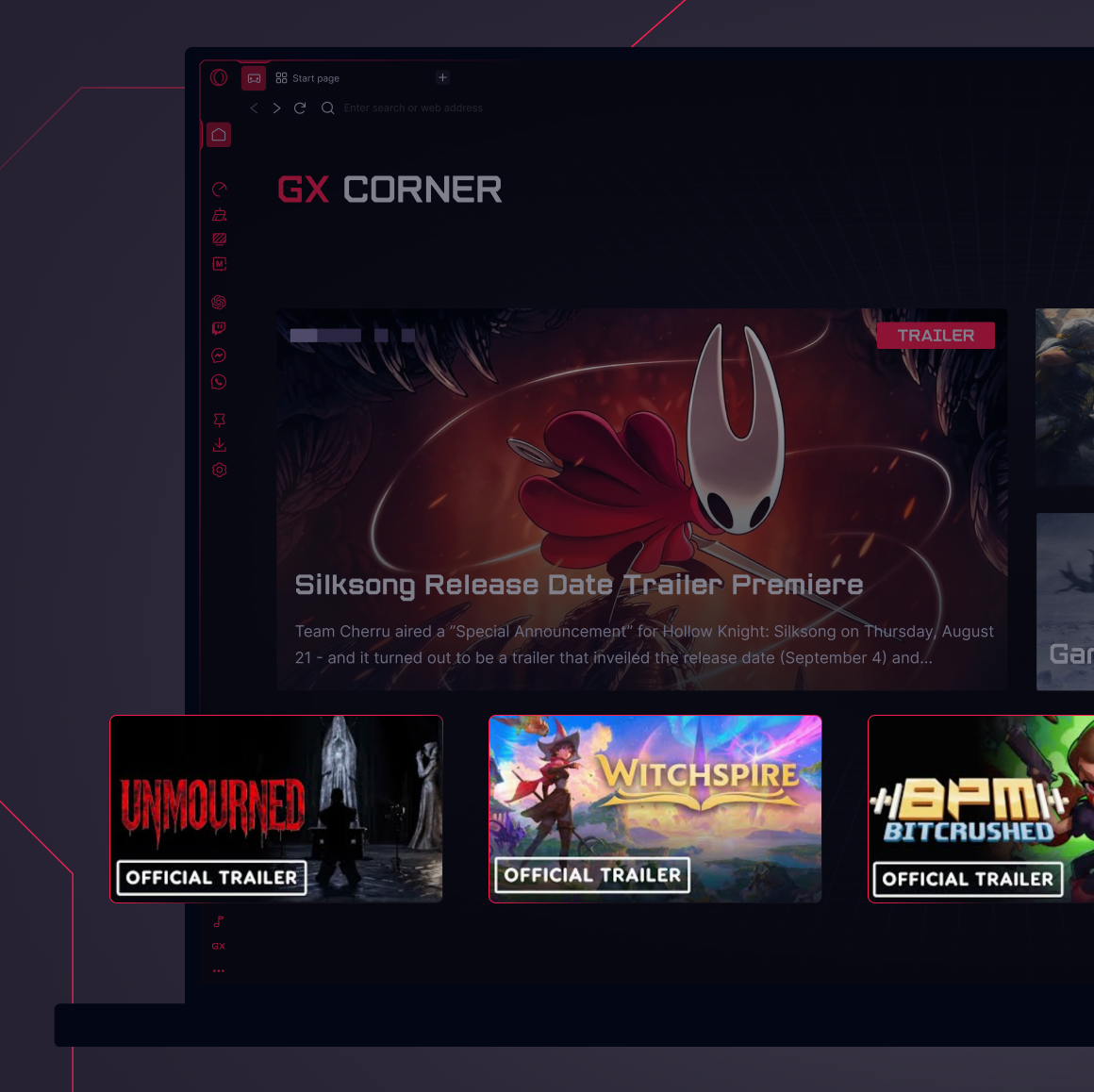 Game Trailers in GX | Watch first, play next | Opera GX