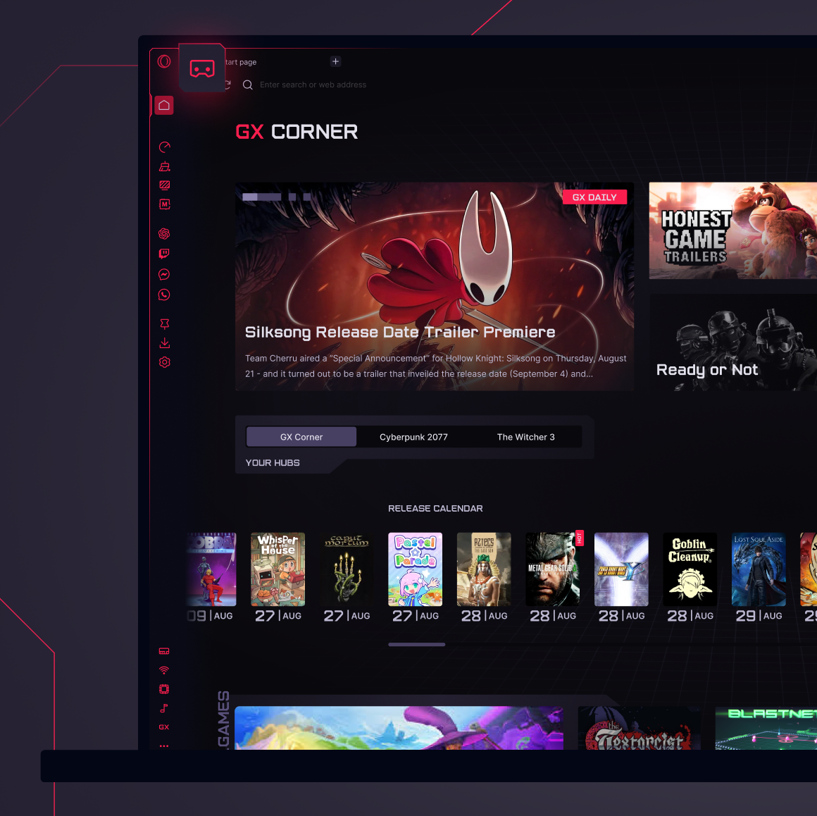 GX Corner | Games, releases and news | Opera GX