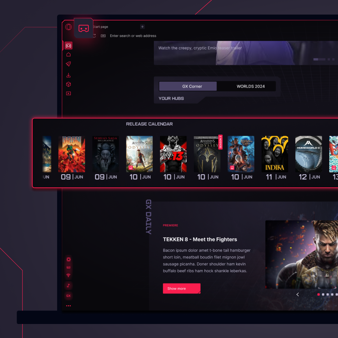 GX Corner | Games, releases and news | Opera GX
