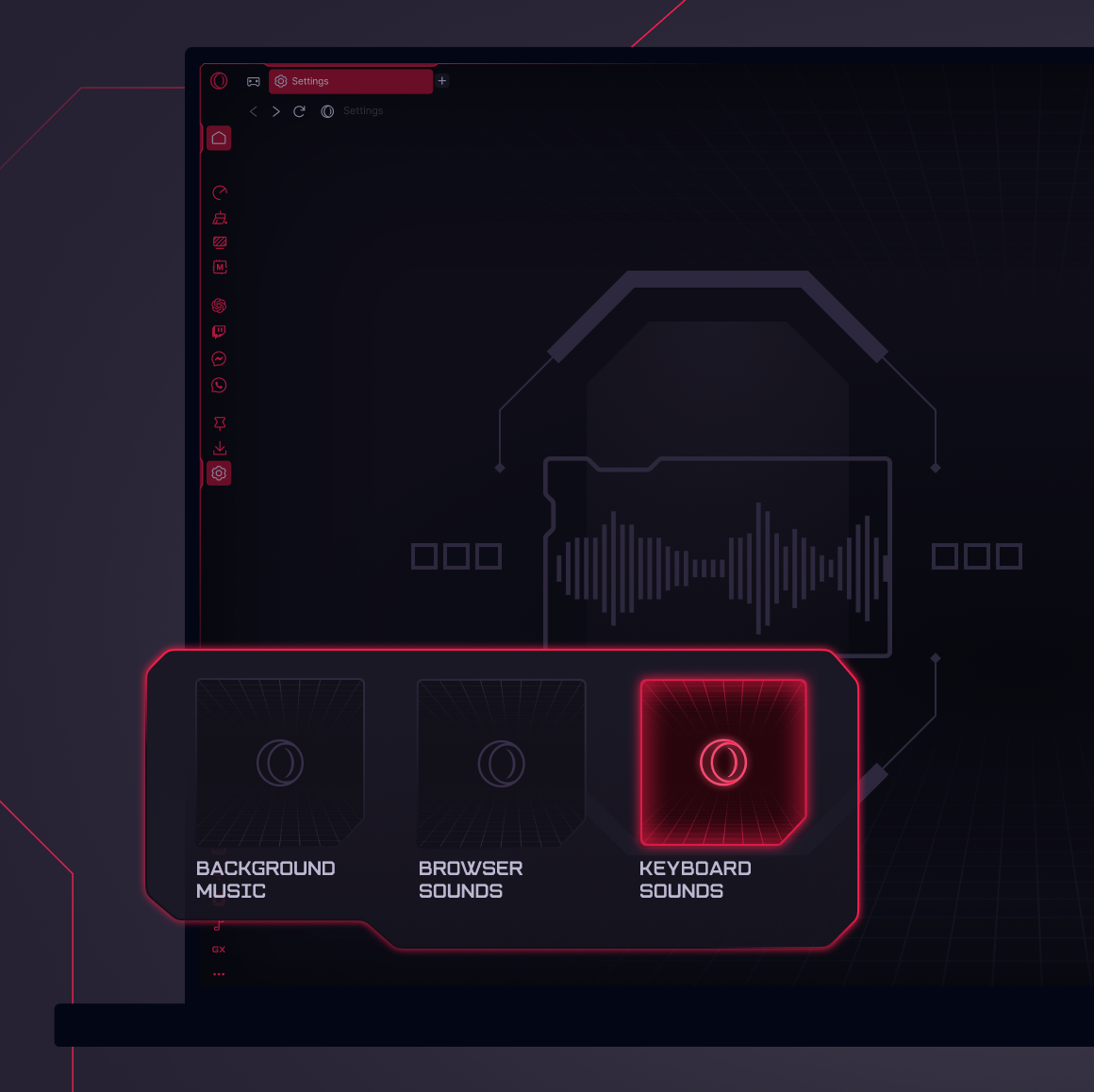 Keyboard Sounds in GX | Every tap, fully yours | Opera GX