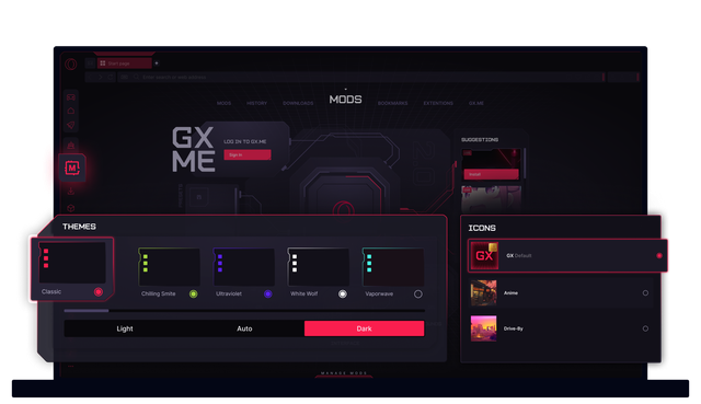 GX Mods | Customize your browser | Opera GX