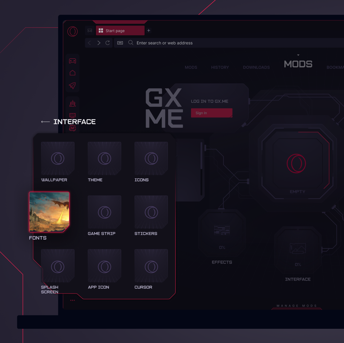 GX Mods | Customize your browser | Opera GX
