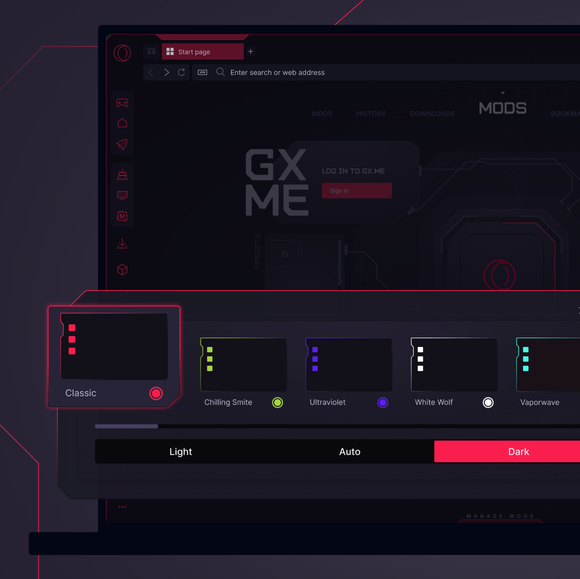 GX Mods | Customize your browser | Opera GX