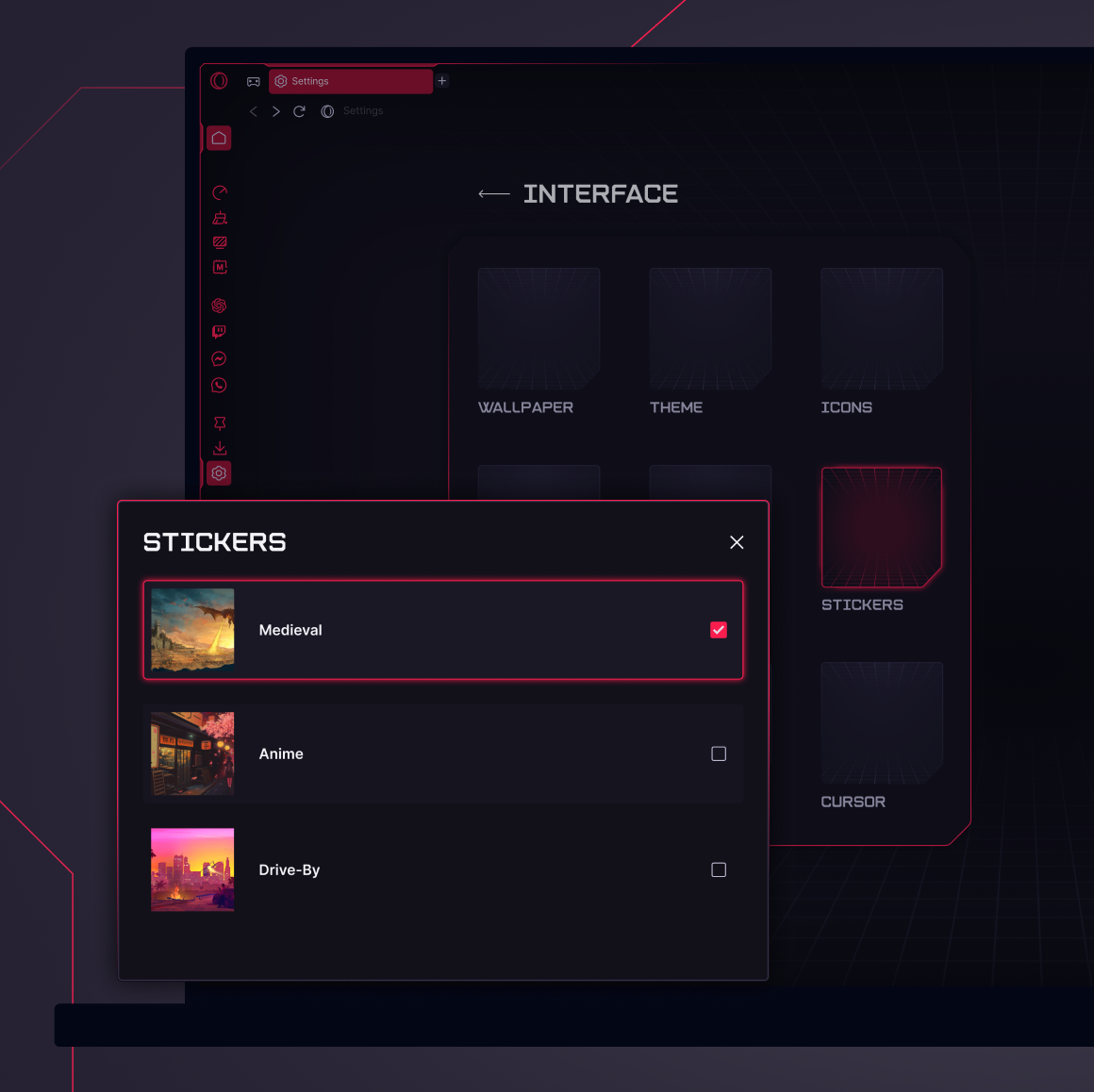 GX Mods | Customize your browser | Opera GX