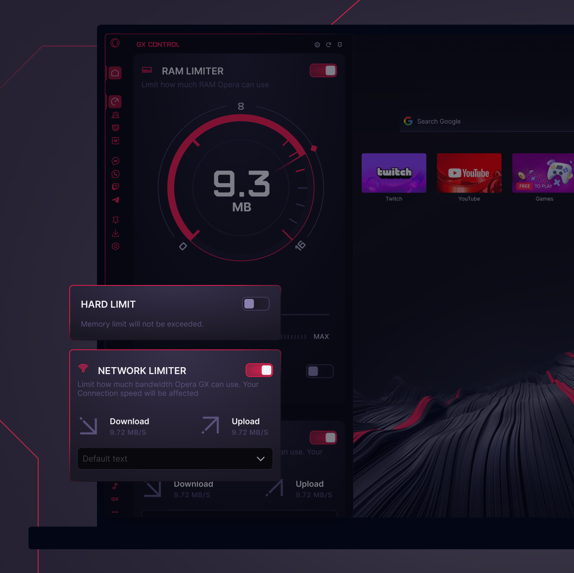 Network Limiter | Control your browser’s bandwidth | Opera GX