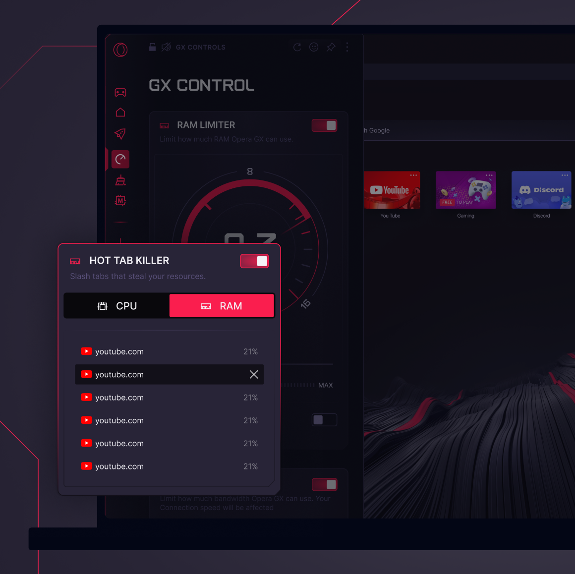 Network Limiter | Control your browser’s bandwidth | Opera GX