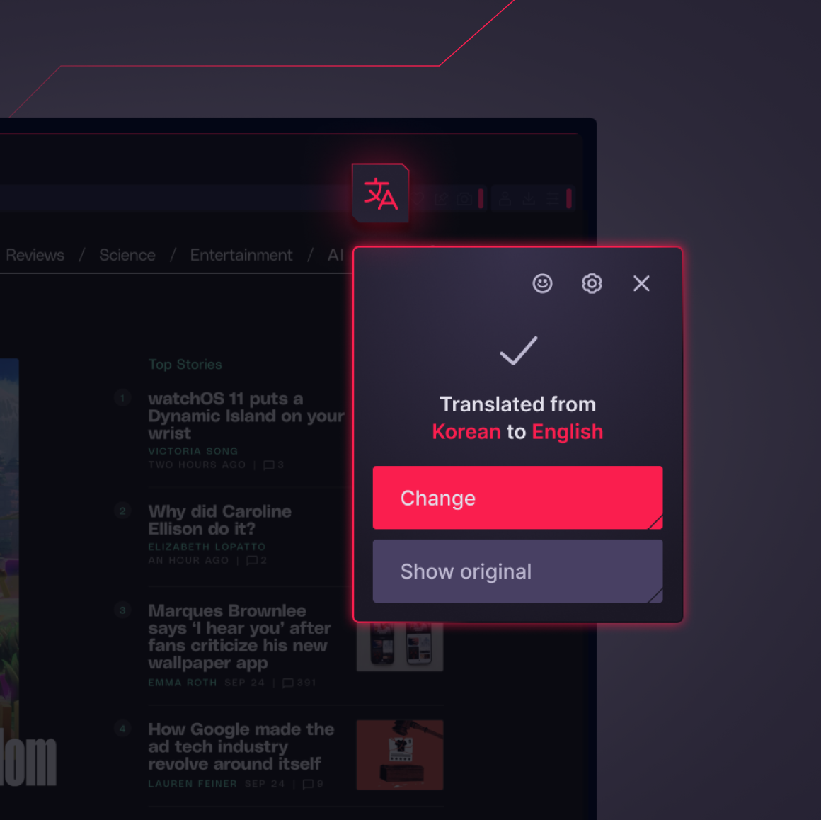 Opera Translate in GX | Translate any page, instantly | Opera GX