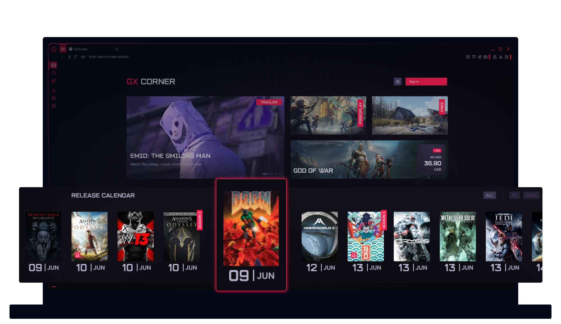 Release Calendar in GX | Upcoming games | Opera GX