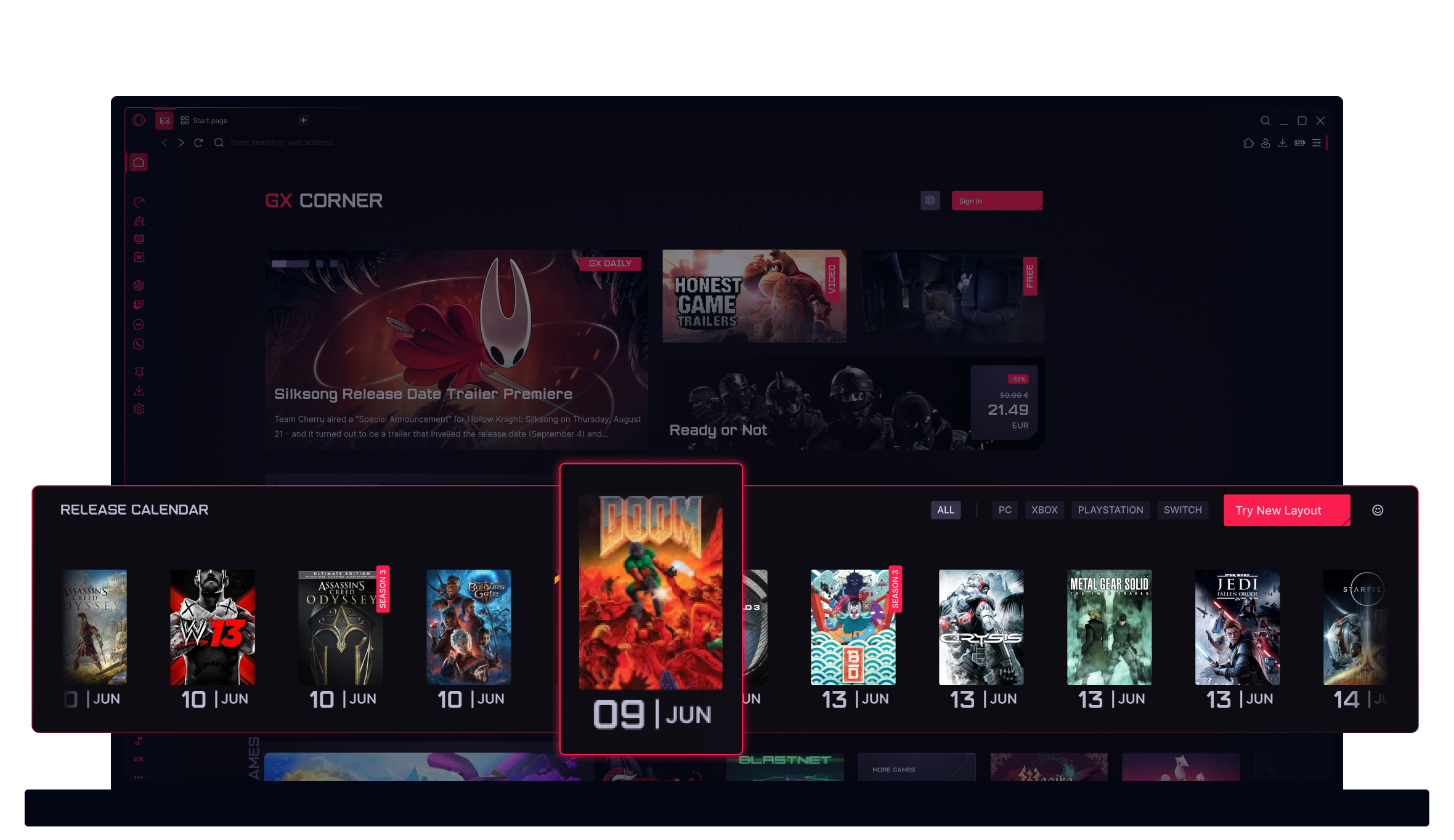 Release Calendar in GX | Upcoming games | Opera GX