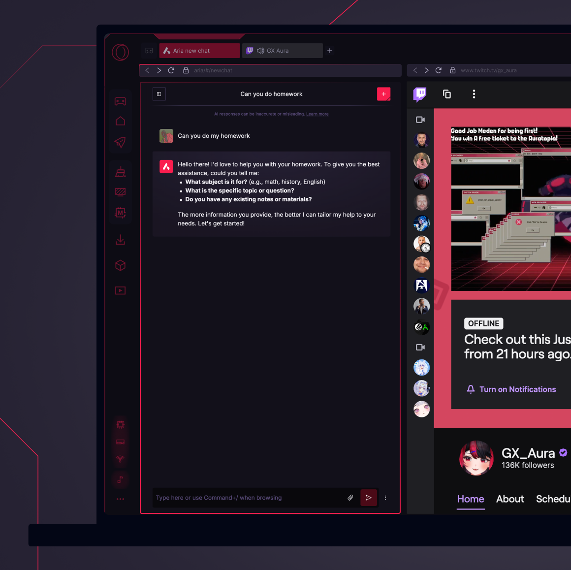 Split Screen in GX | Multitasking made easy | Opera GX