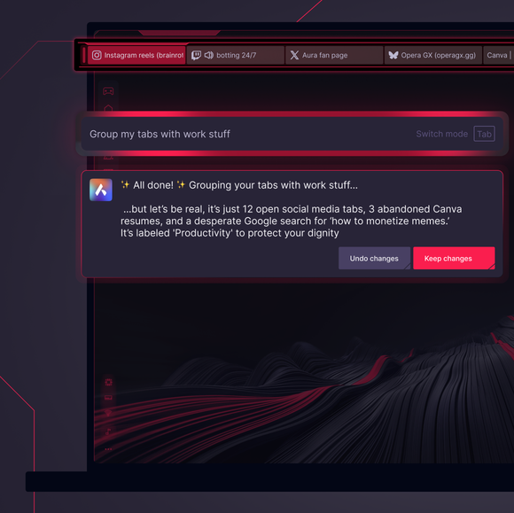 Tab Islands in GX | Control your tab chaos | Opera GX