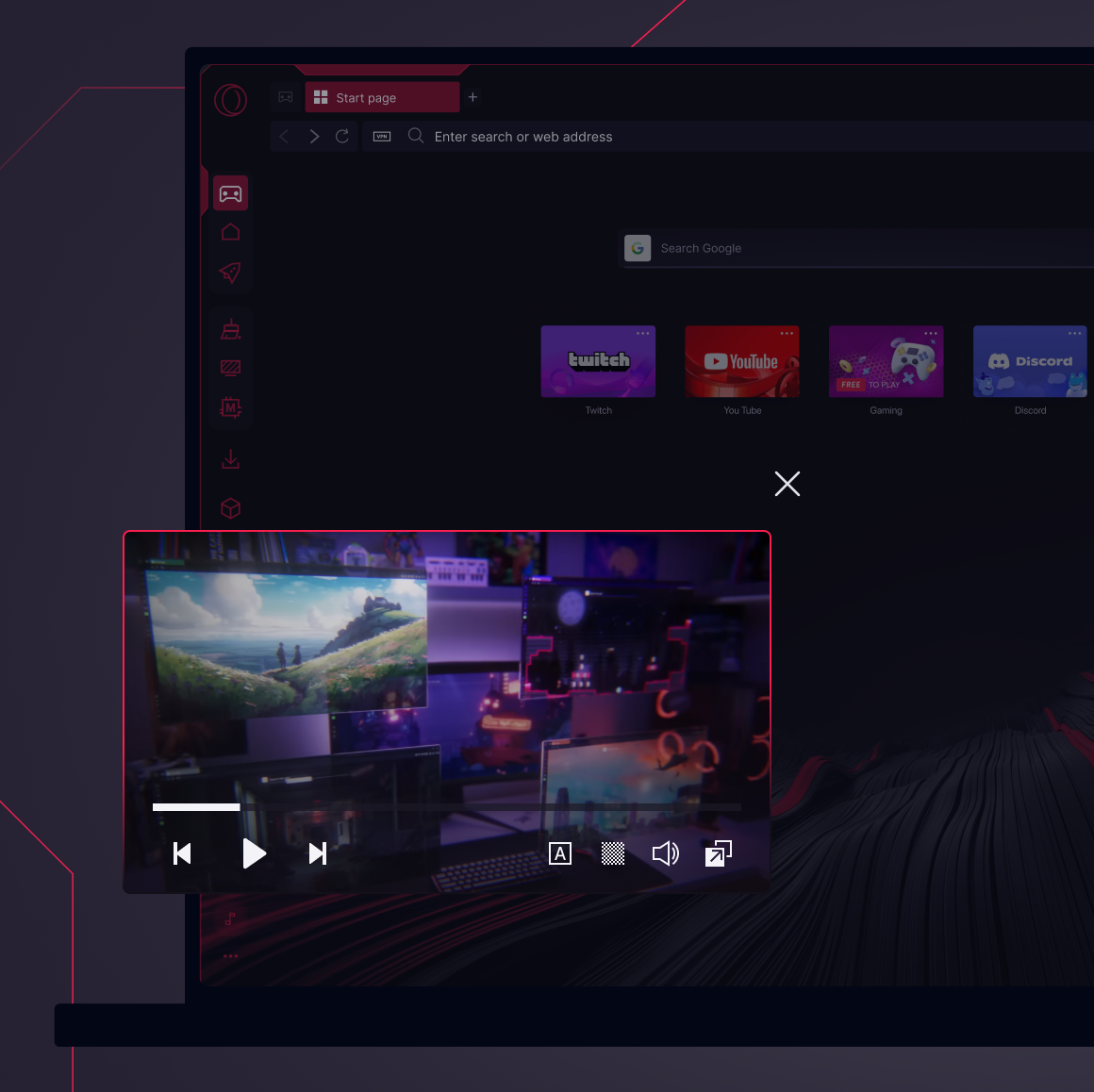 Video Popout | Floating video player in your browser | Opera GX