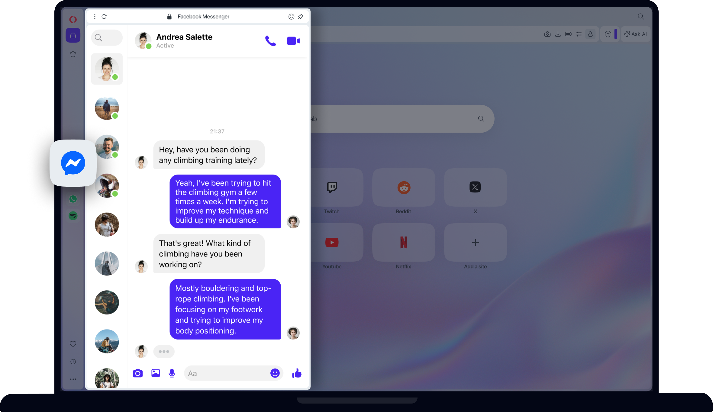 Messenger in Opera | Facebook Messenger on desktop | Opera
