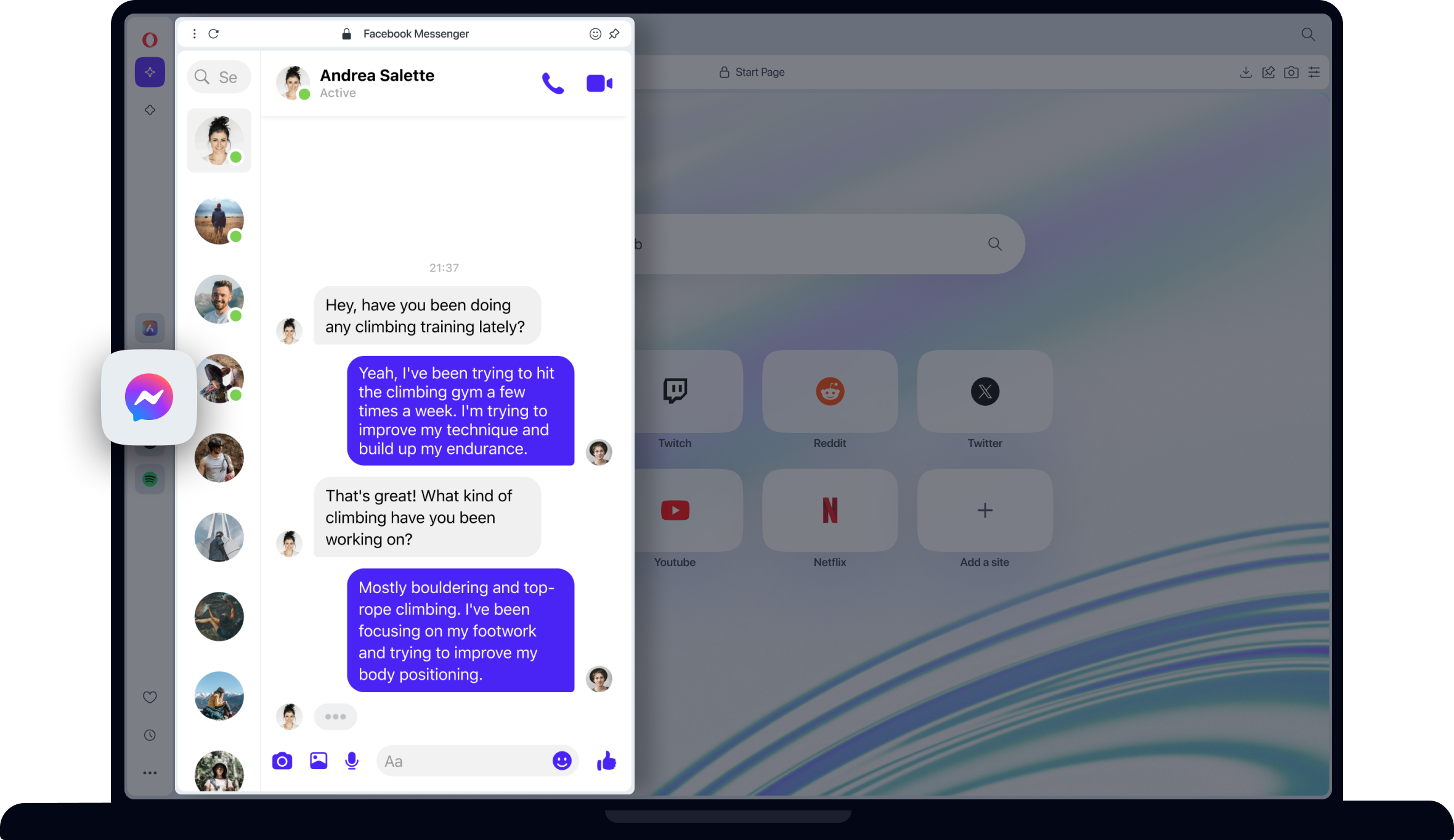 Integrated Messengers | WhatsApp, Facebook Messenger, VKontakte | Opera ...