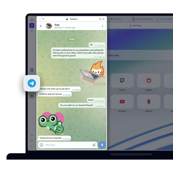 Integrated Messengers | WhatsApp, Facebook Messenger, VKontakte | Opera ...