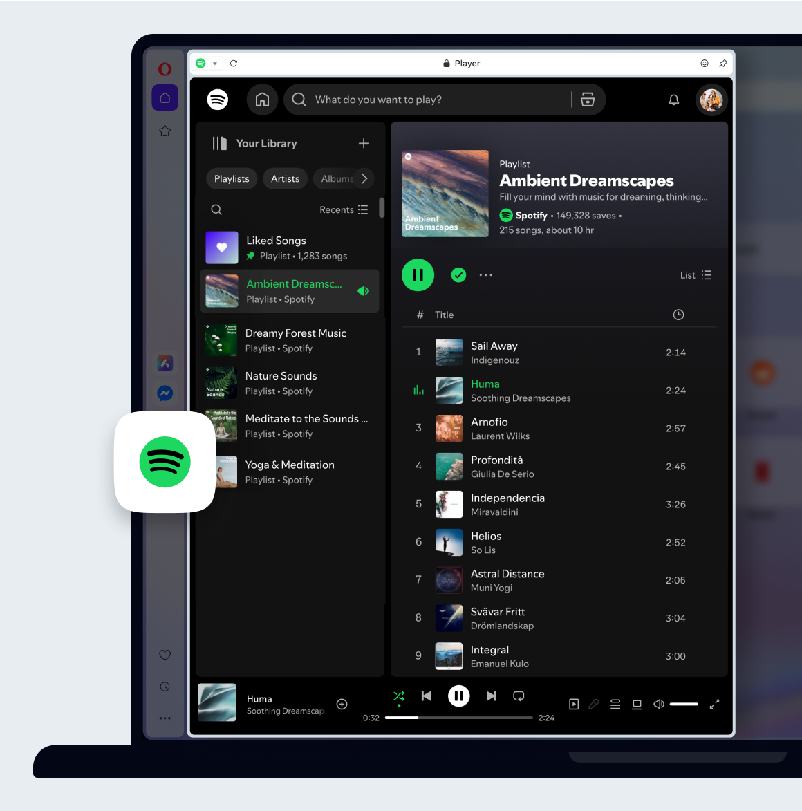 Player in Opera | Music player in your browser | Opera