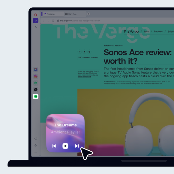 Player in Opera | Music player in your browser | Opera Browser