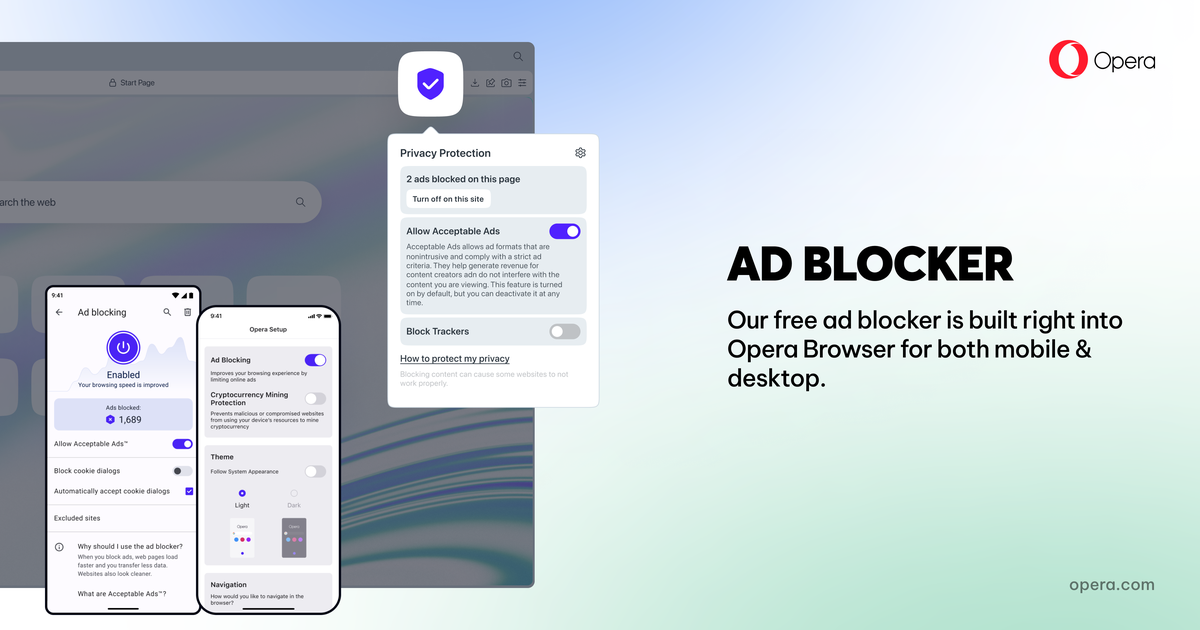 Ad blocker | Block ads and browse faster | Opera Browser