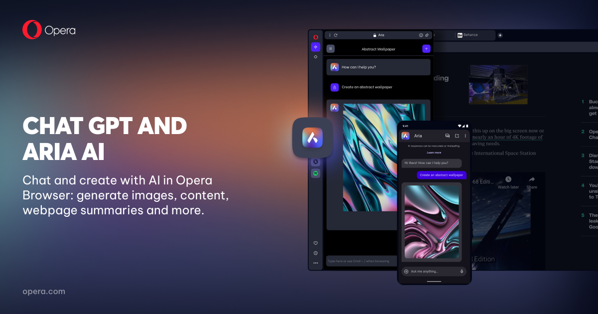 Browser AI | Chat and create with AI in Opera | Opera