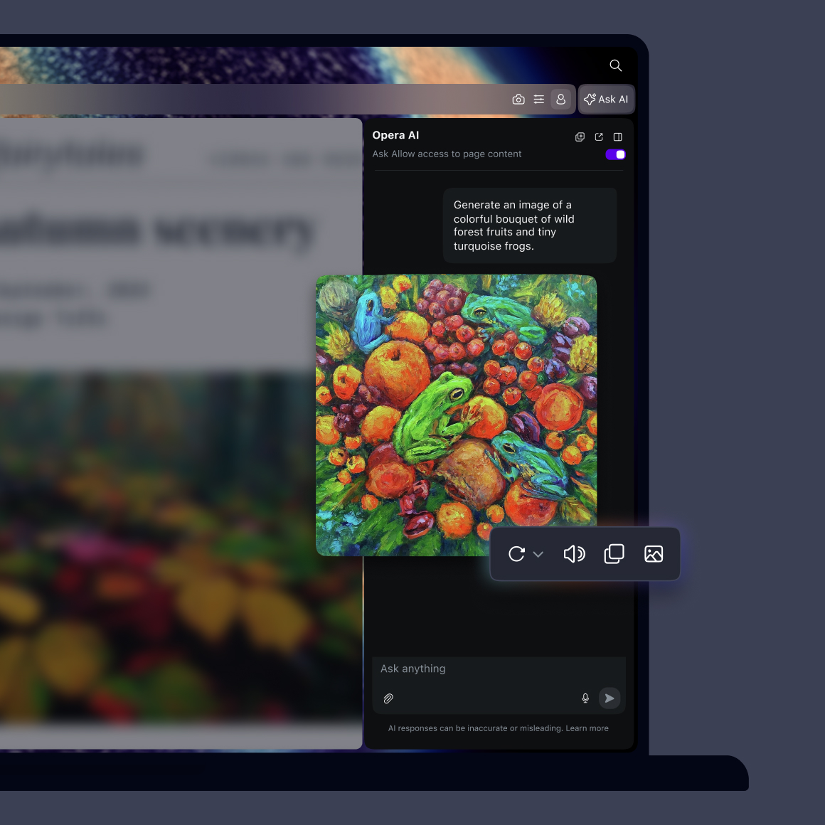 Generator obrazów AI | Darmowy tekst online na obraz AI | Opera