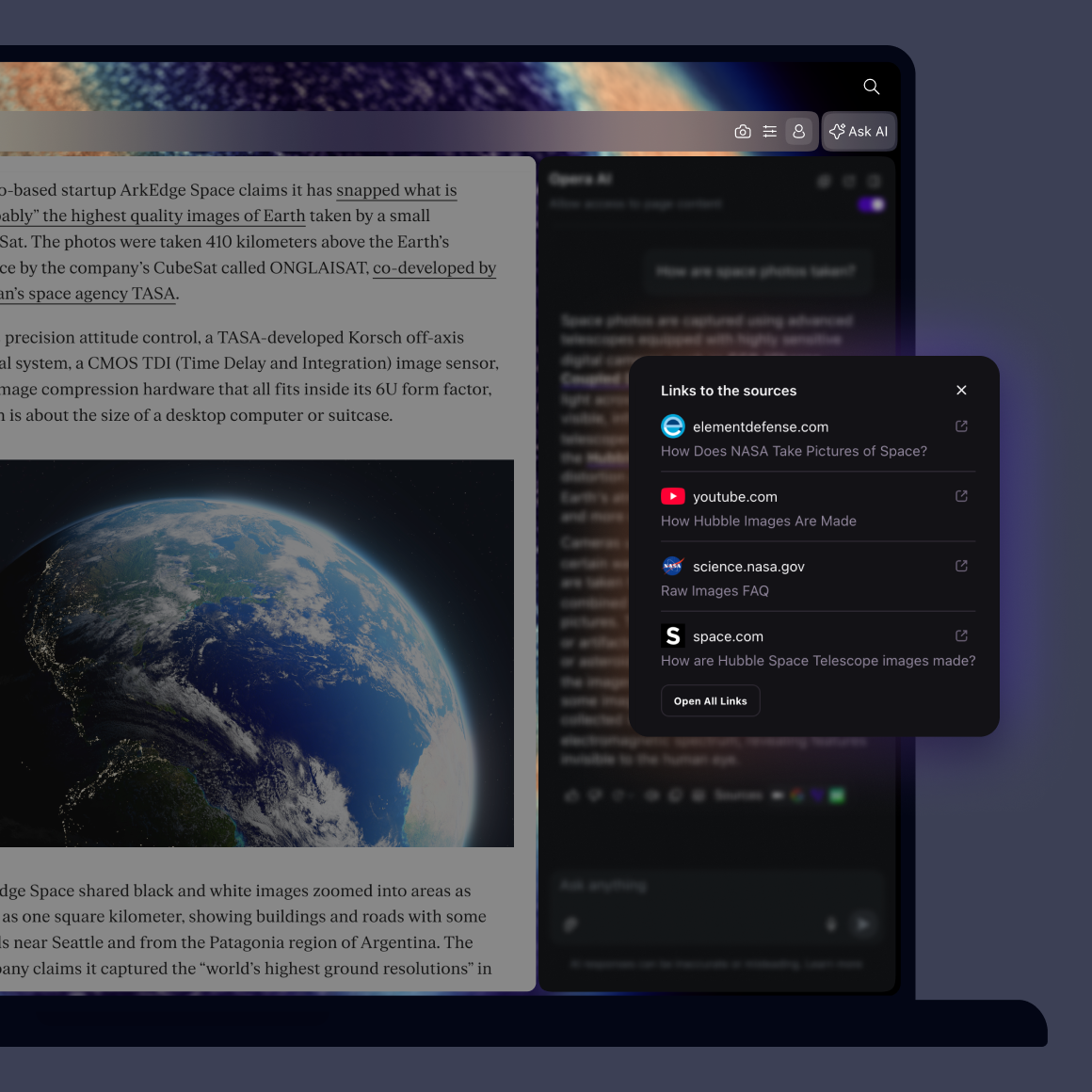 Opera AI | Free AI with real-time web access | Opera