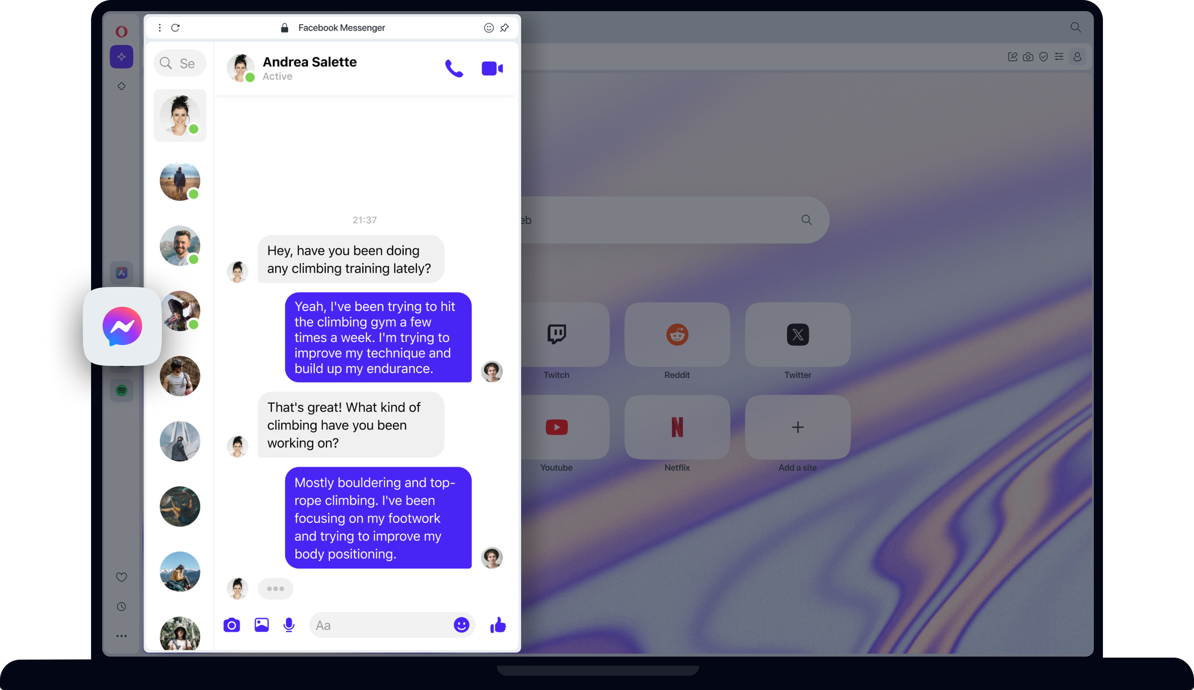 Messenger in Opera | Facebook Messenger on desktop | Opera Browser