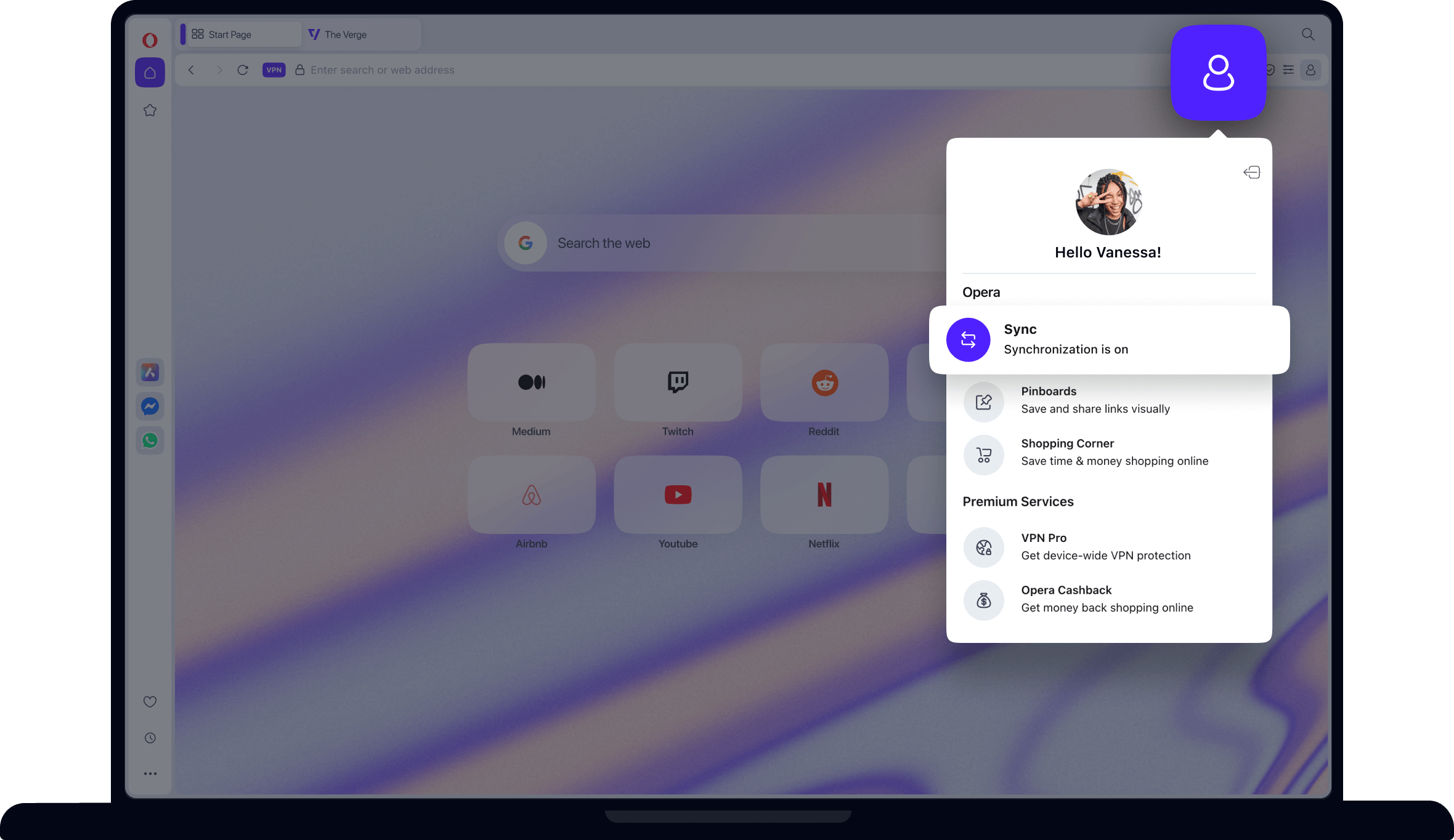Sync browsing data in the Opera browser | Opera Browser