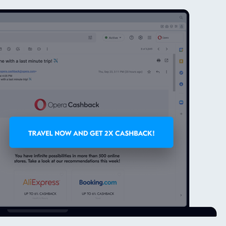 Opera Cashback | Get your money back | Opera browser