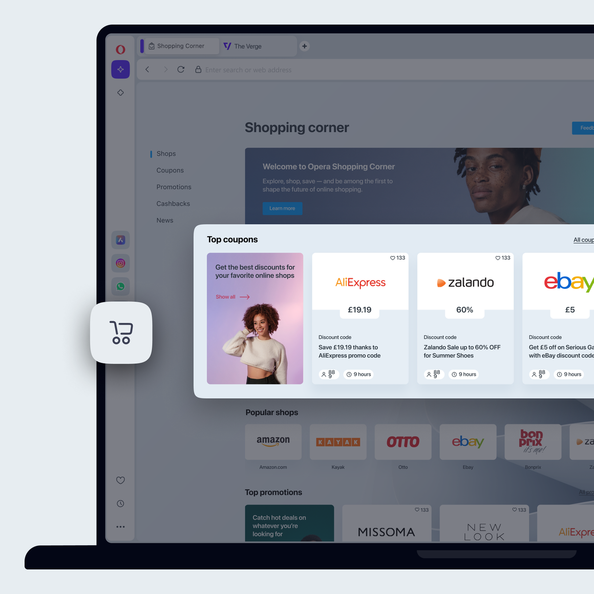 Opera Shopping Corner | Search, compare, save | Opera Browser