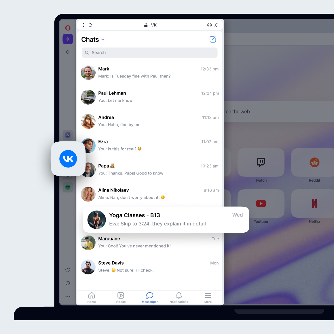 VKontakte in Opera | Use VKontakte on desktop | Opera Browser