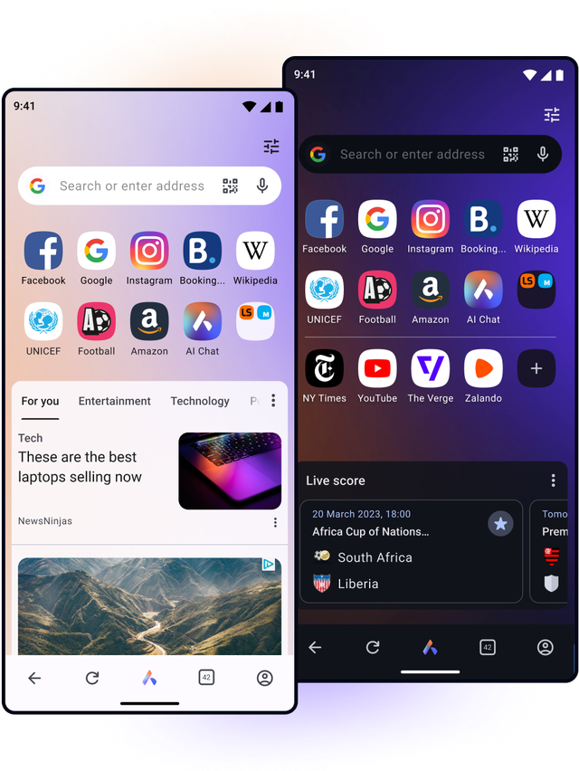 Opera pour Android | Navigateur AI rapide, sécurisé et personnel | Opera
