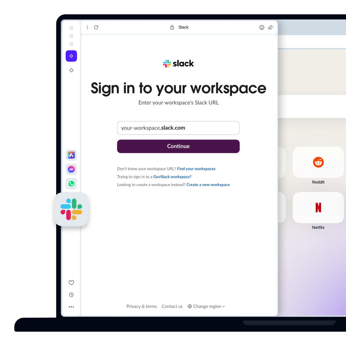 Slack in Opera | Stay connected with Slack | Opera
