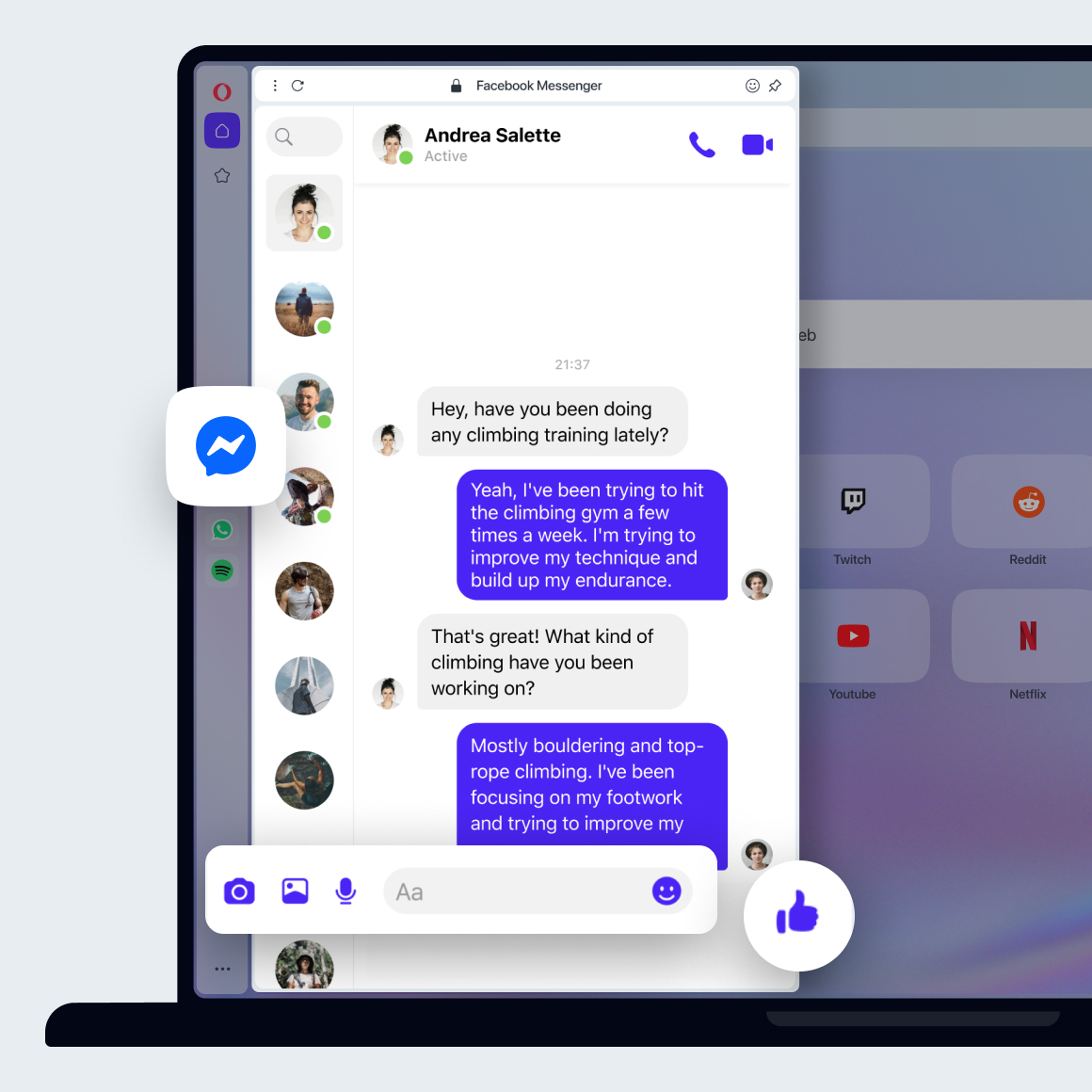 Messenger in Opera | Facebook Messenger on desktop | Opera