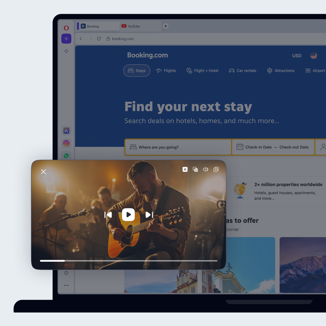 Video Popout | Picture-in-picture video | Opera Browser